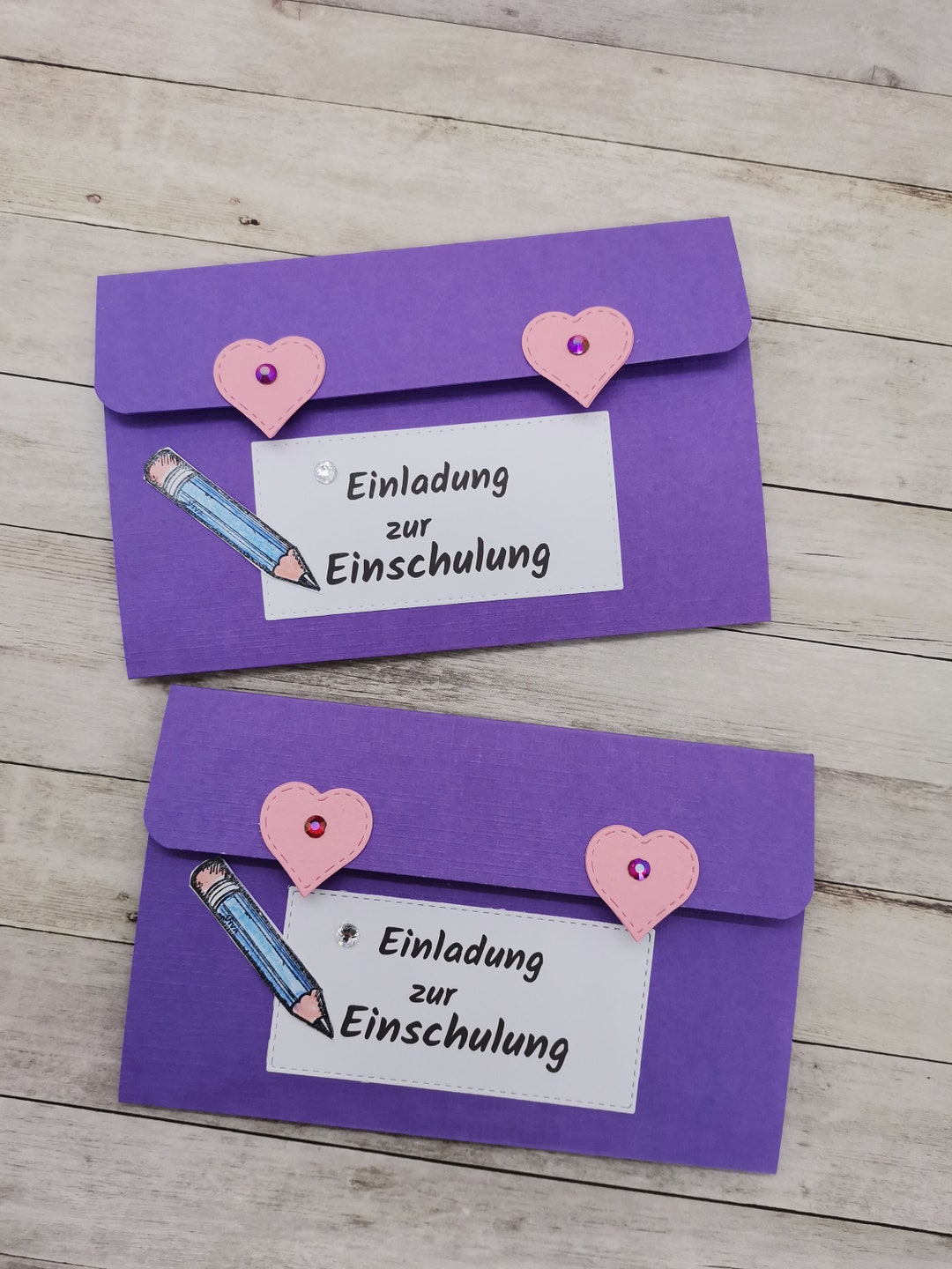 Schoolchild 2024, School Enrollment, Invitation Set of 4, Invitation ...