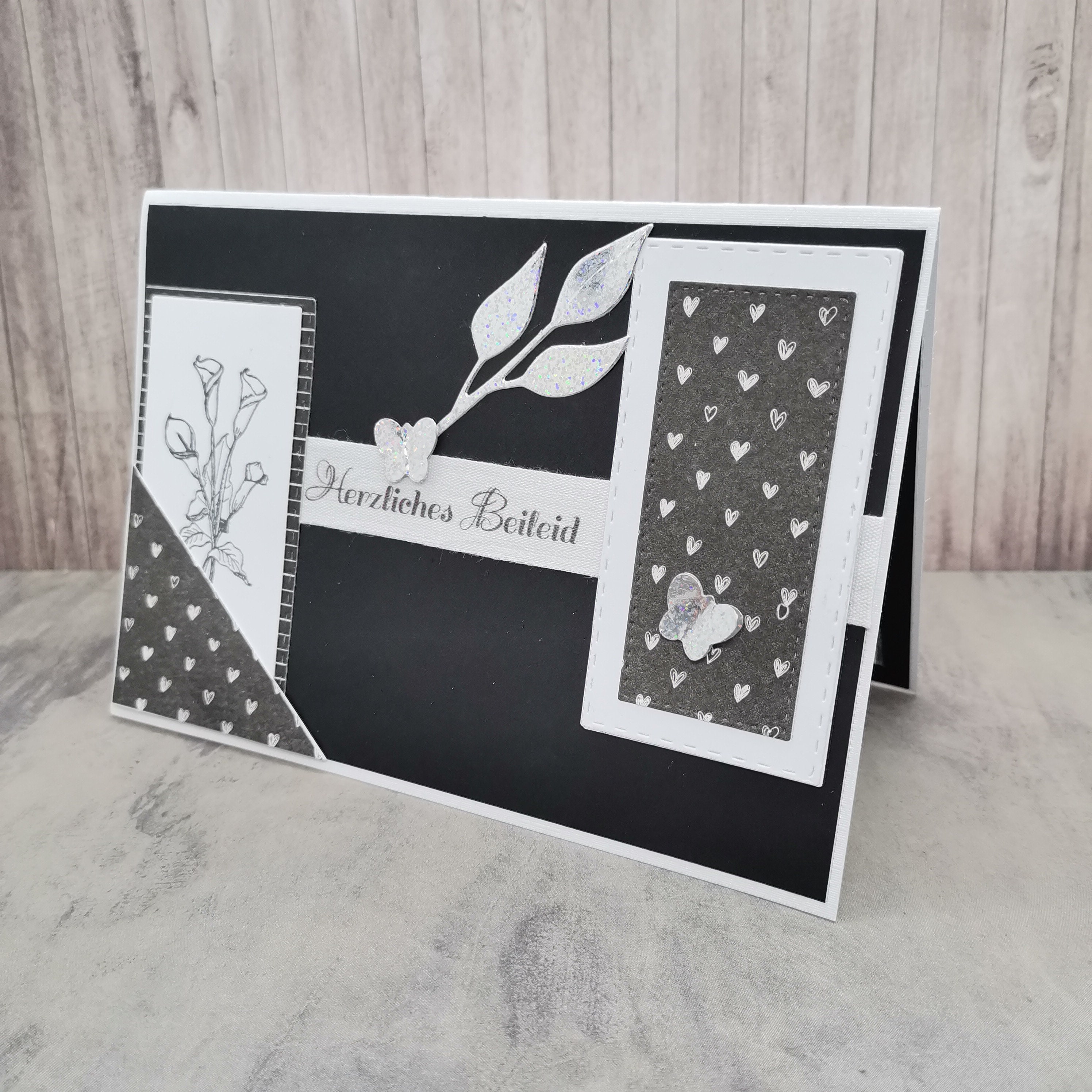Mourning Card, Sympathy Card, Condolence Card With Saying, Say Goodbye ...