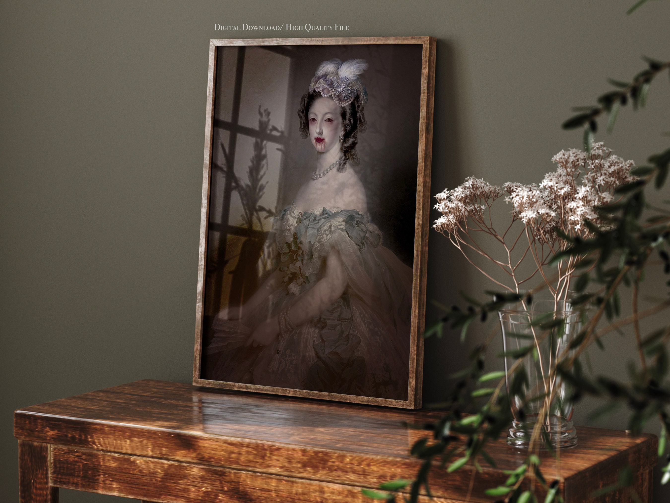 Victorian Goth Vampire Macabre Wall Art Dark Academia - Etsy