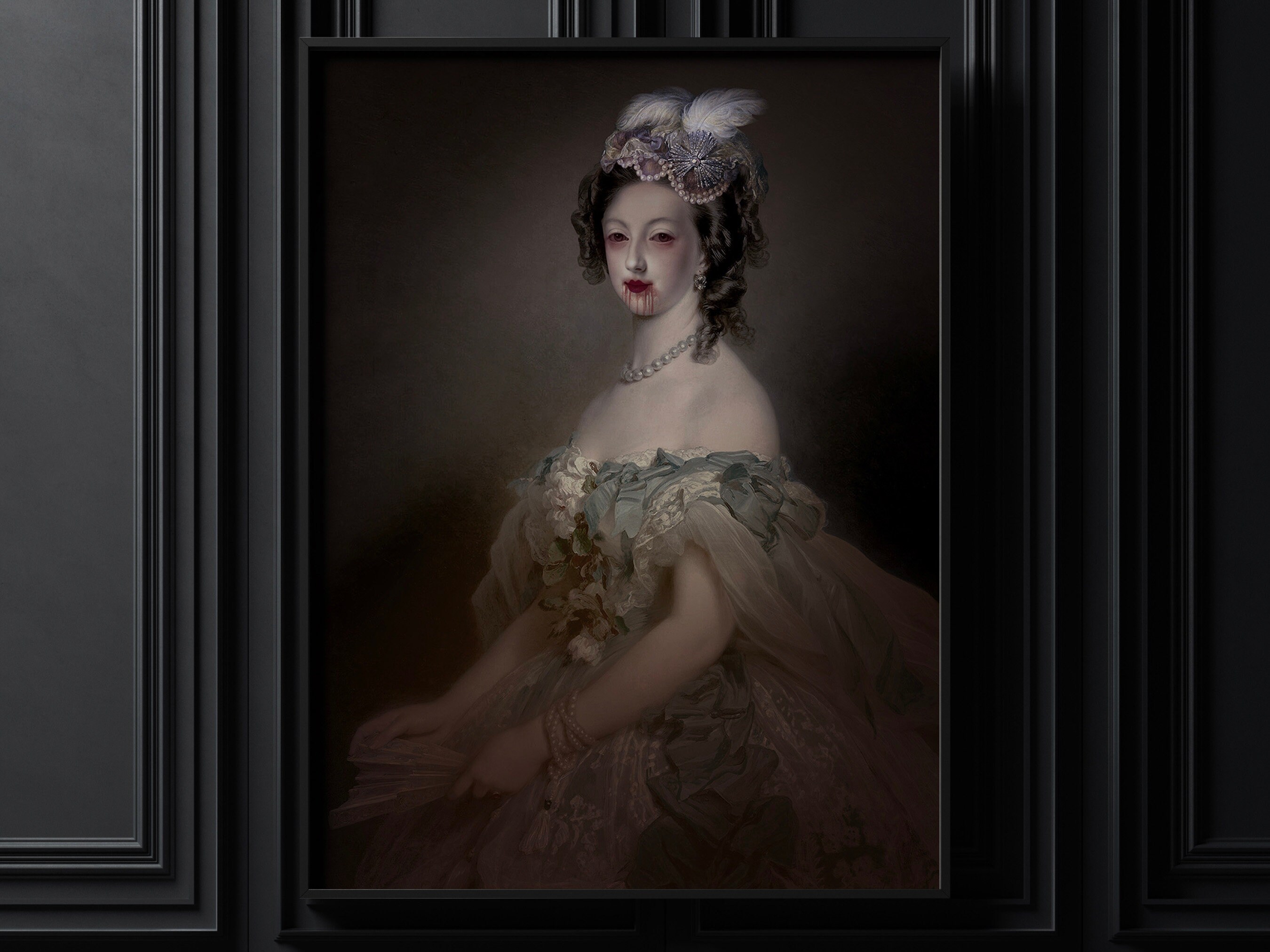 Victorian Goth Vampire Macabre Wall Art Dark Academia - Etsy