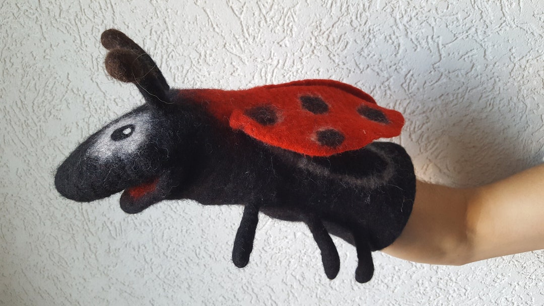 Hand Puppet ladybug - Etsy