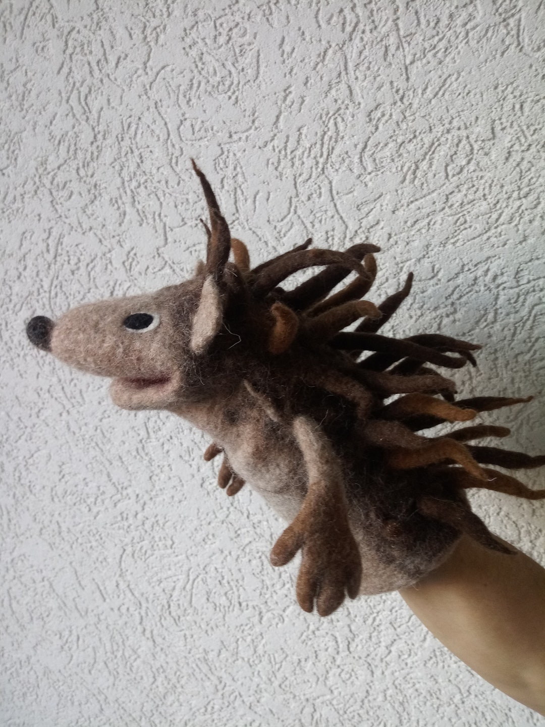 Hand Puppet hedgehog Hedgehog - Etsy