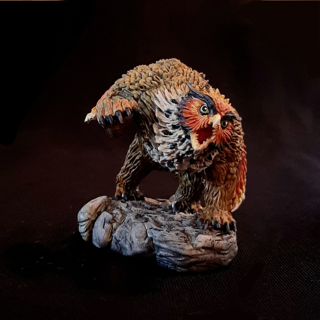 Owlbear Brown 28mm Reaper Bones 5 Hand Painted Plastic Miniature - Etsy