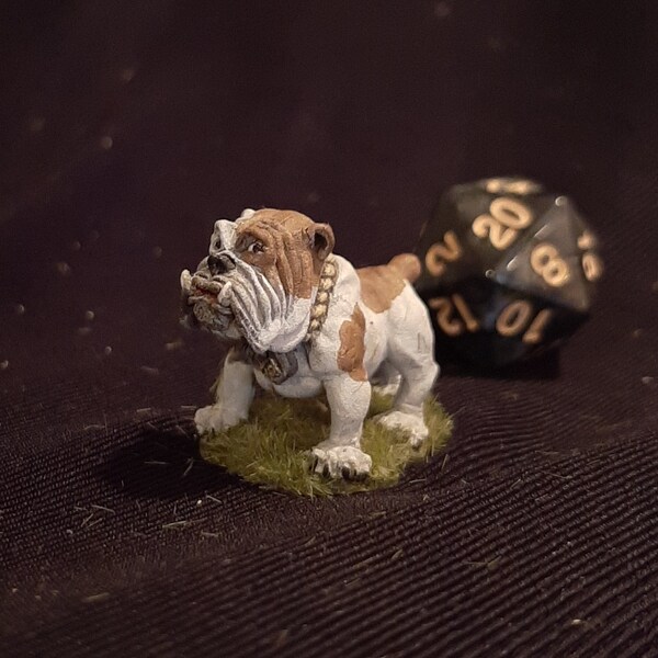 Miniature Metal Bulldog Figurine - Etsy