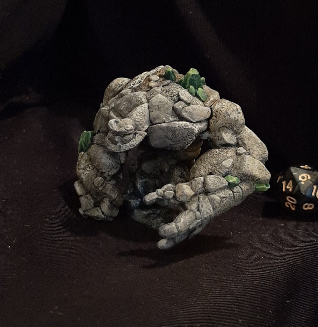 Stone/earth Elemental 28mm Painted Reaper Bones Plastic Tabletop RPG ...