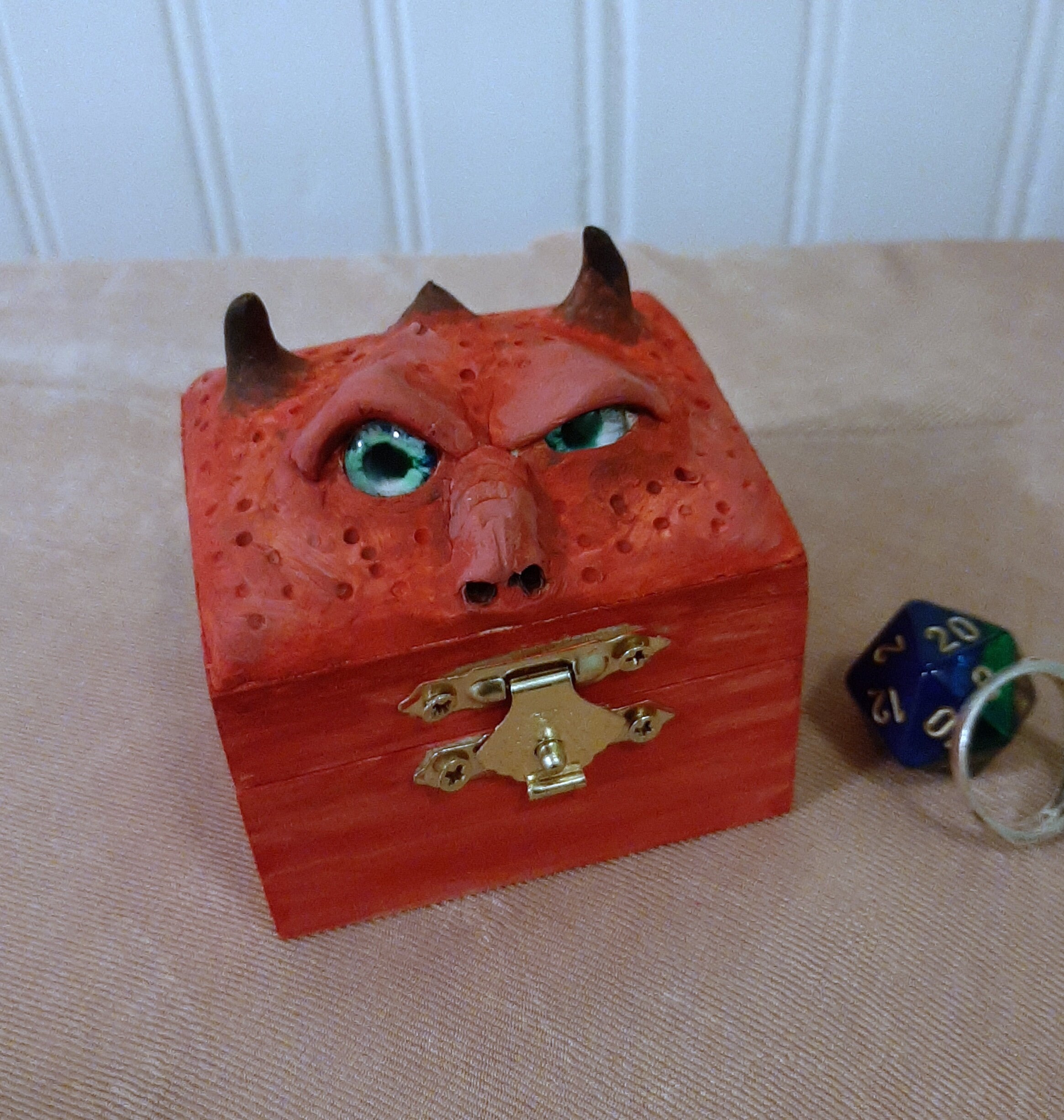 Mini mimic ring box Desmond 2x2.5x2.5 | Etsy