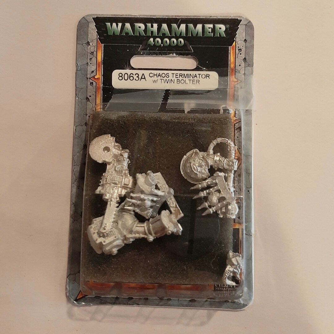 Vintage Chaos Terminated W/twin Bolters Warhammer 40k 2000 Tabletop ...