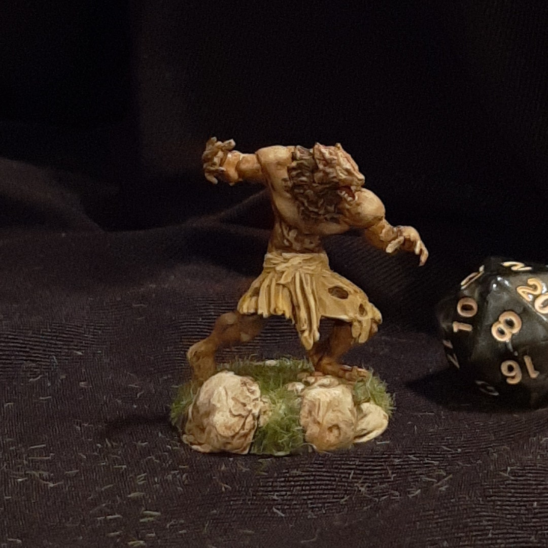 Werewolf 28mm Painted Wizkids Plastic Tabletop RPG Miniature - Etsy