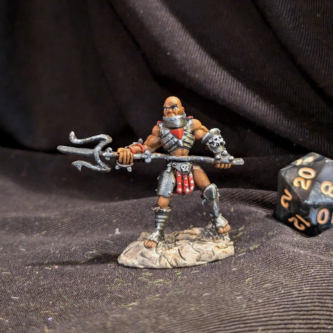 Gladiator With Trident 28mm Metal Reaper RPG Tabletop Miniature - Etsy