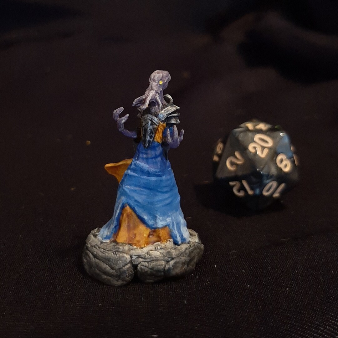 Mind Flayer Illithid Mage 28mm Hand Painted Wizkids Plastic Tabletop ...