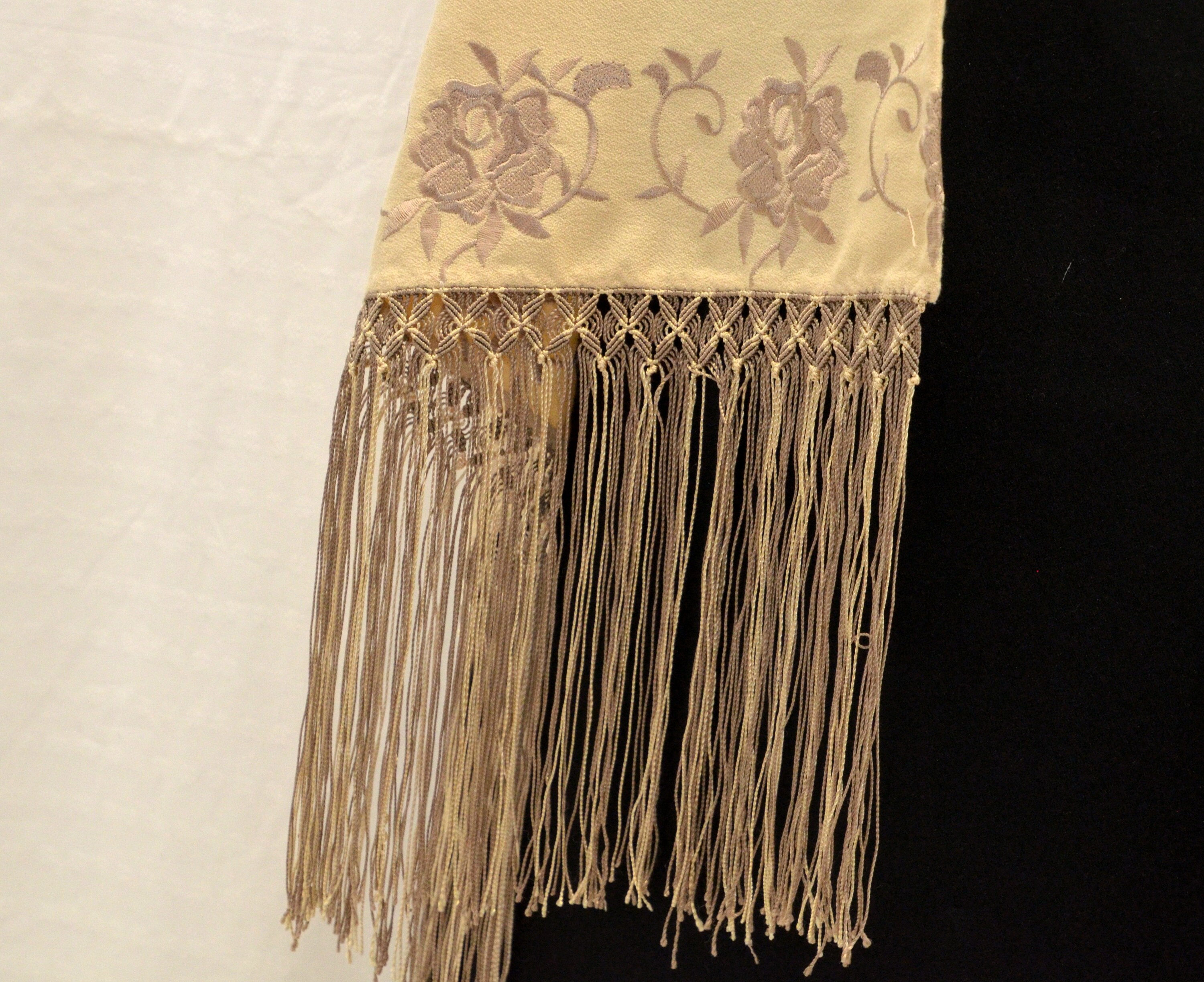 Vintage Stole unique colour of champagne | Etsy