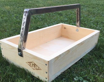 Wood box with handle | Etsy