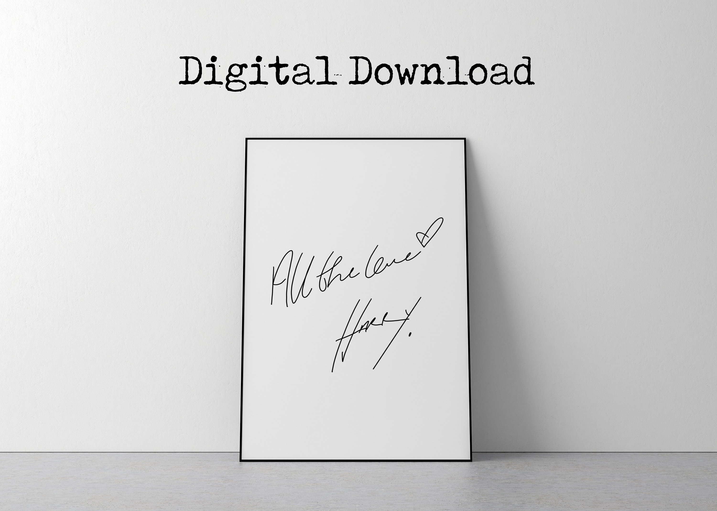 Harry Styles Handwriting