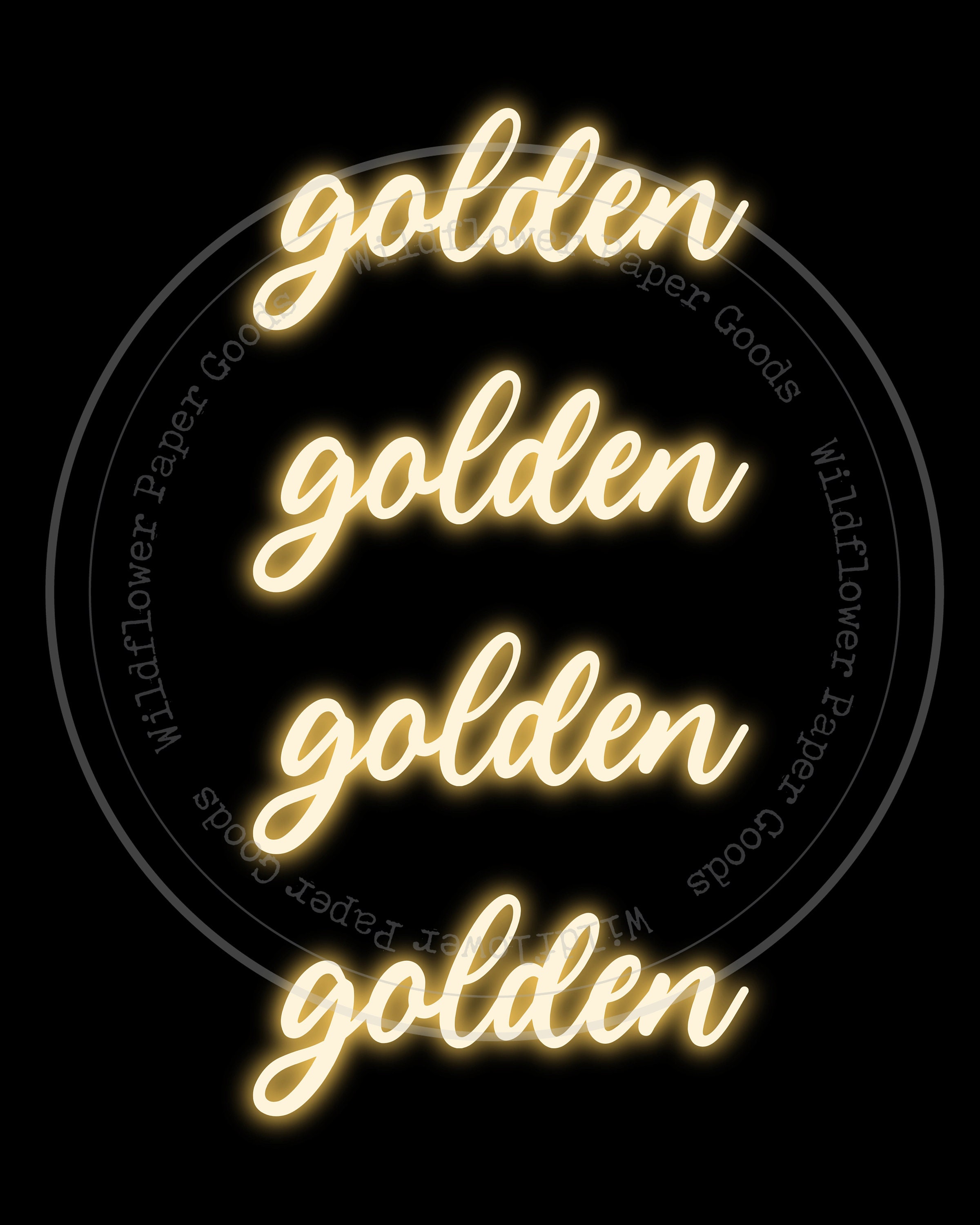 Harry Styles Golden Print Yellow Neon Sign Fine Line Album - Etsy