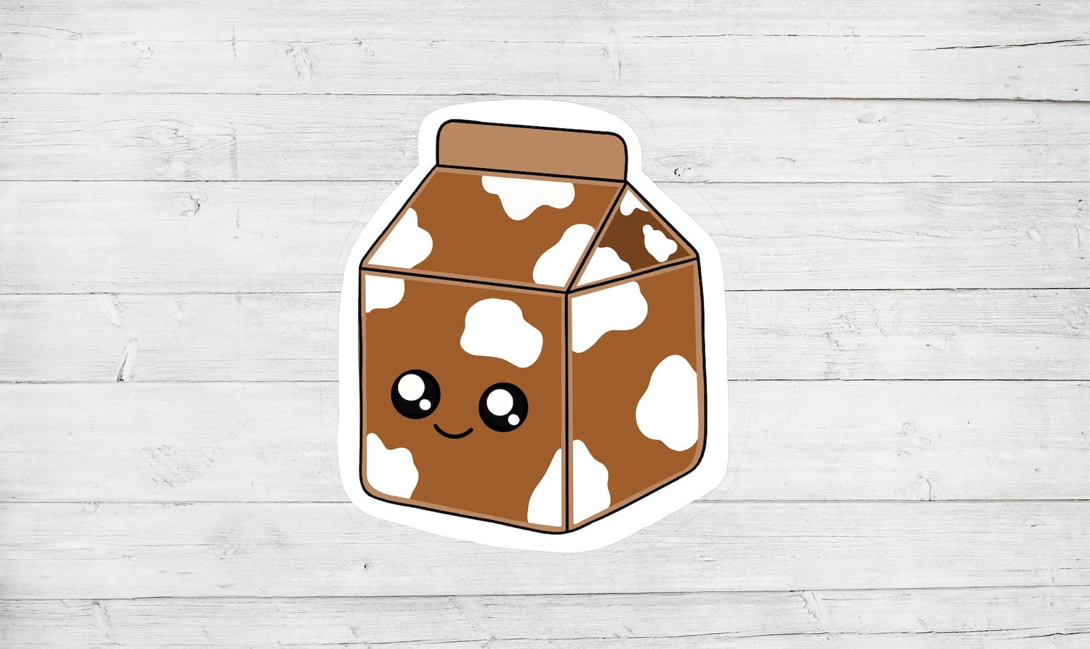 Chocolate Milk Carton Sticker Die-cut Matte Vinyl Sticker - Etsy
