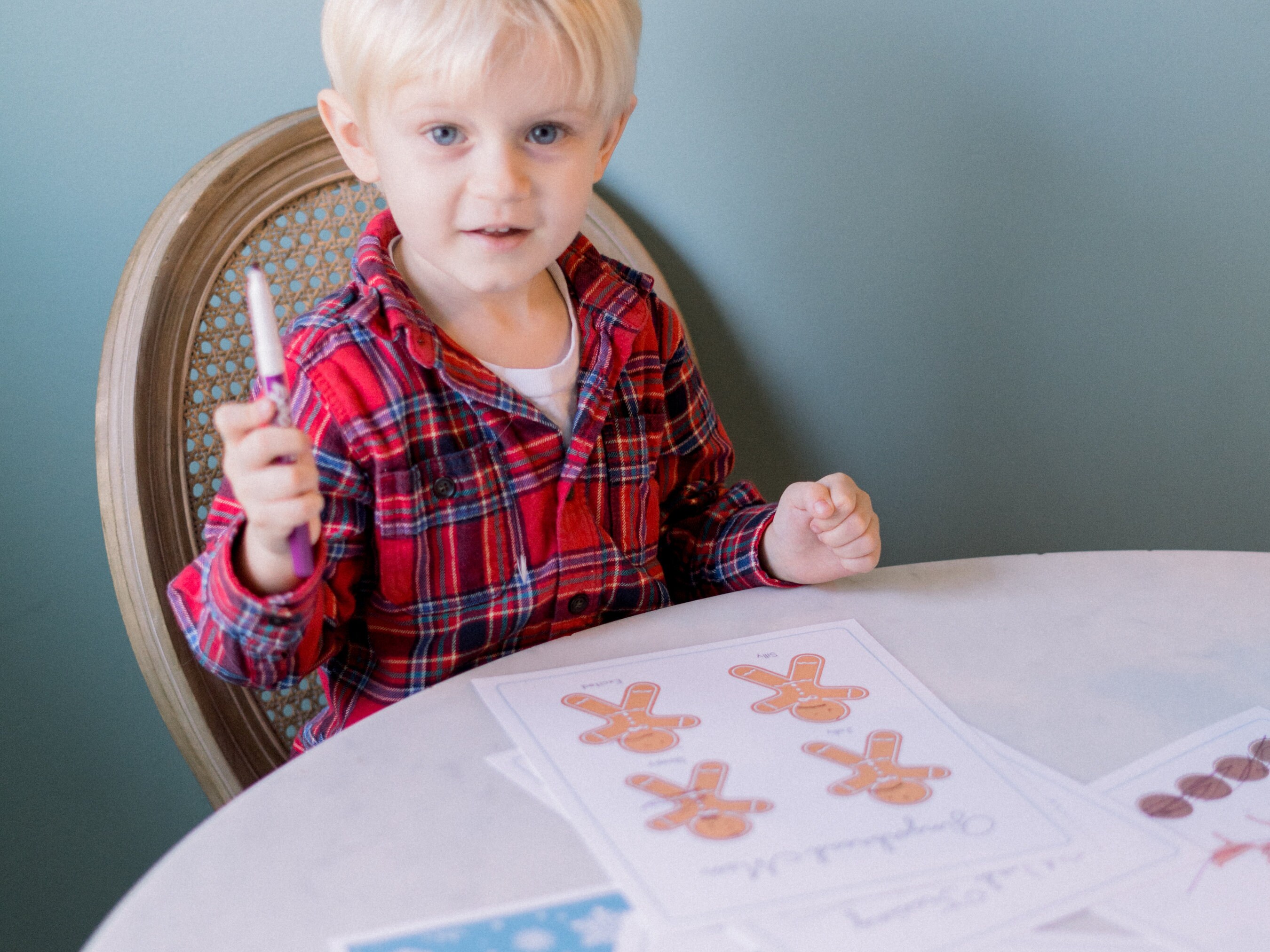 Christmas Printable Workbook, Santa Preschool Activity, Early Learning ...