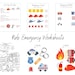 Kids Emergency Safety Printable Workbook, Preschool Children Activity ...