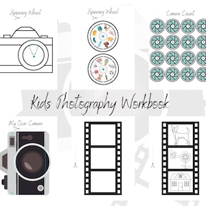 Kids Photography and Camera Worksheets- Ages 4-9- Preschool ...