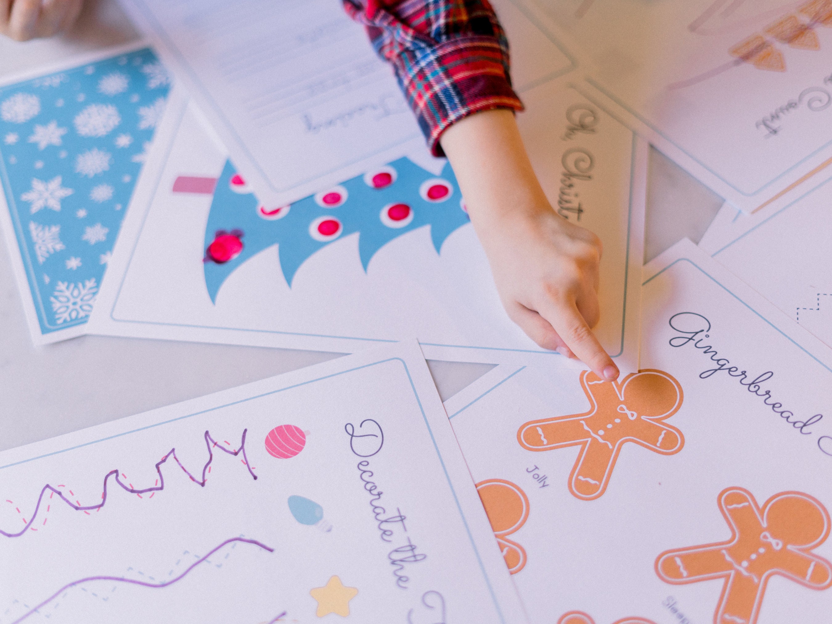 Christmas Printable Workbook, Santa Preschool Activity, Early Learning ...