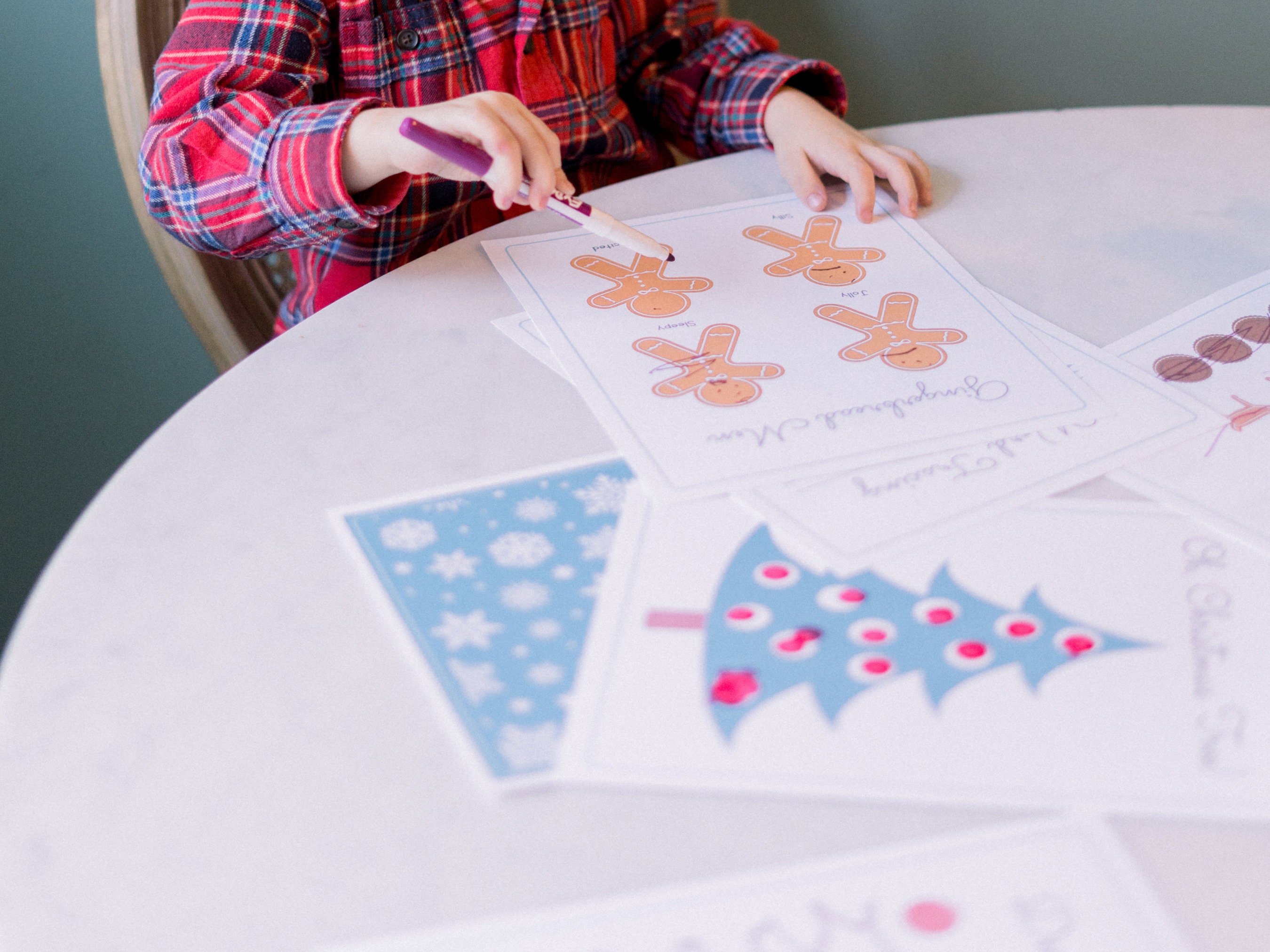 Christmas Printable Workbook, Santa Preschool Activity, Early Learning ...