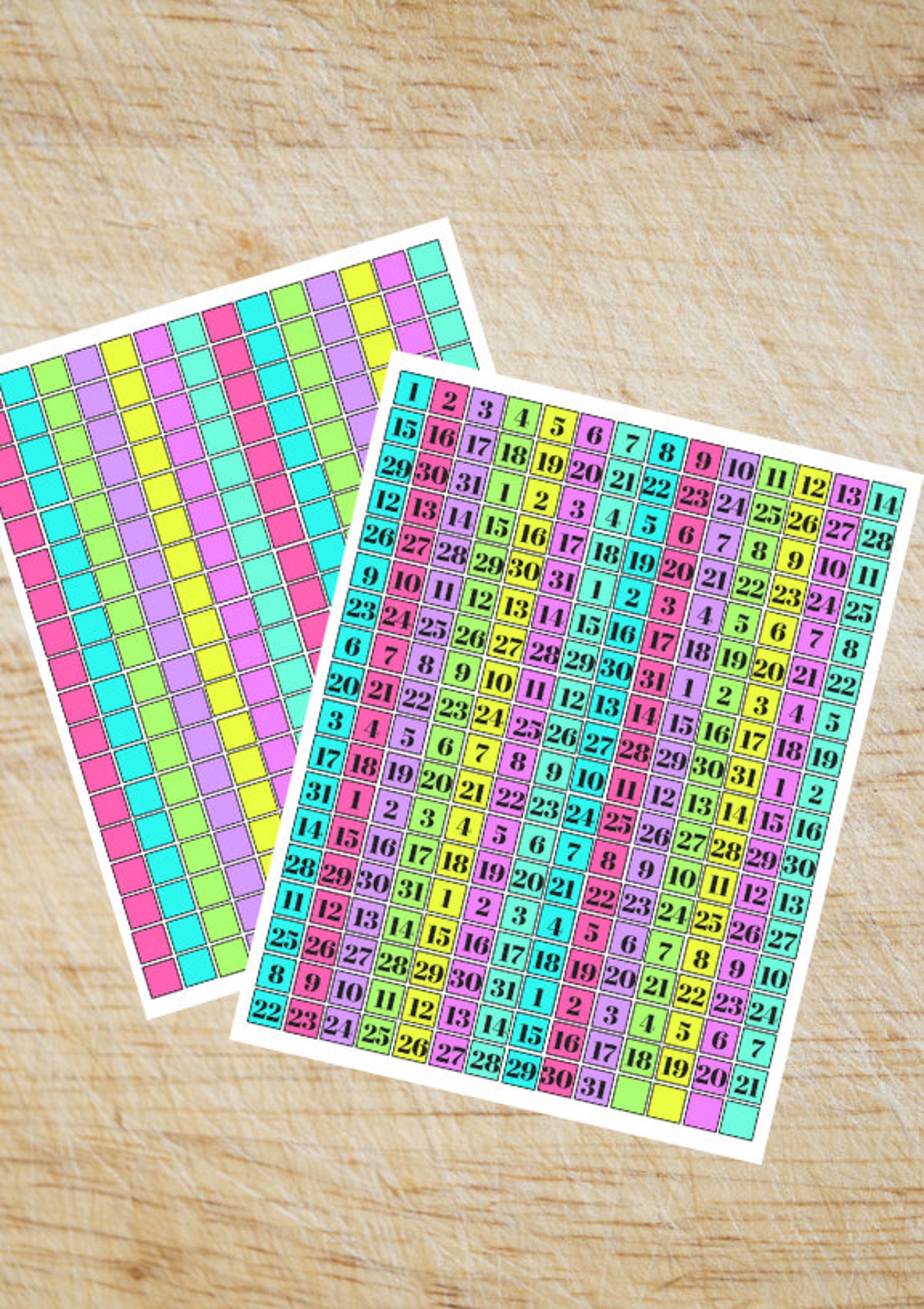 504 Dates of the Month Stickers Printable and Editable, Planner ...