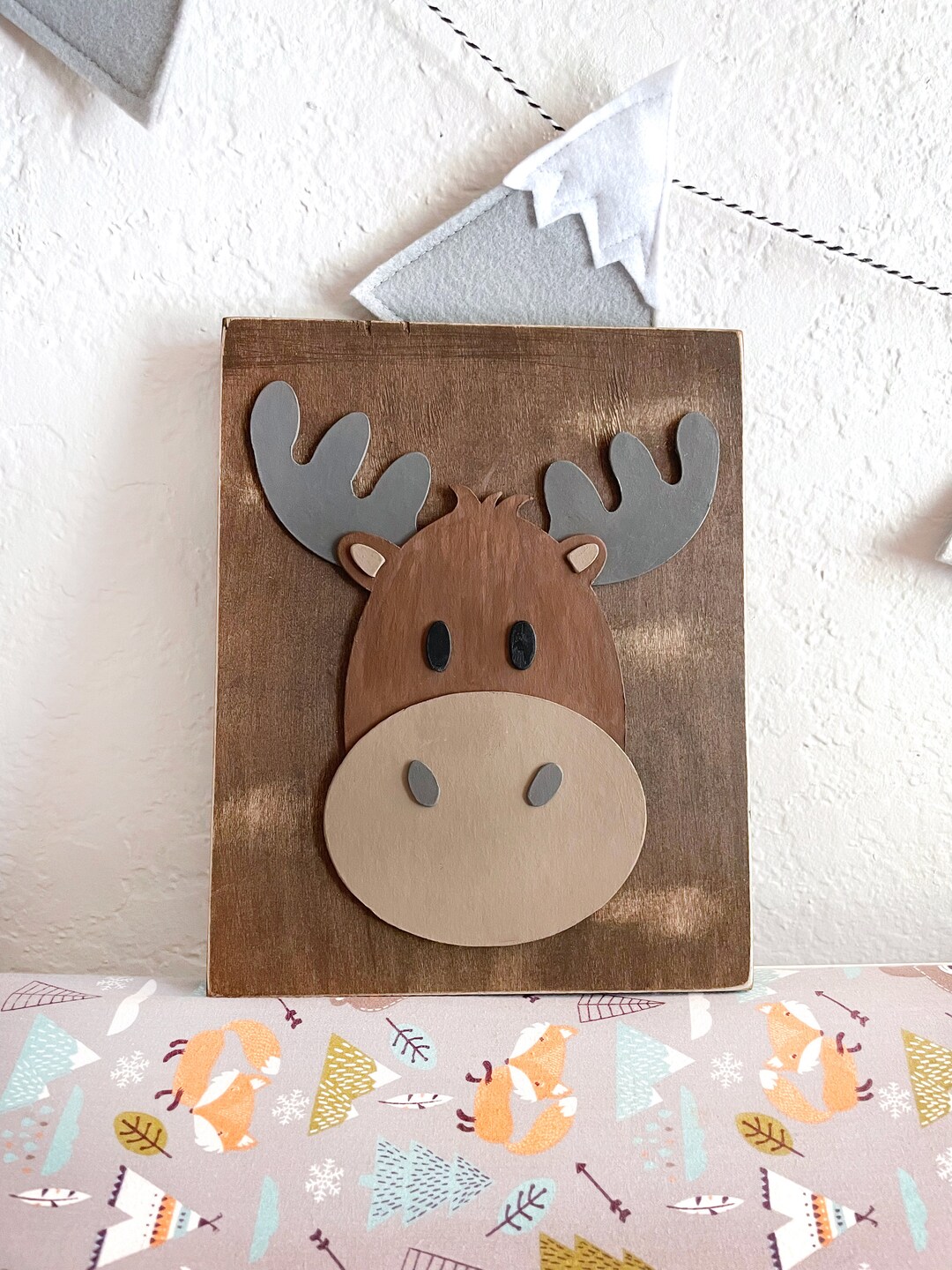 Woodland Moose Nursery | Woodland Wall Decor | Nursery | Wood Home ...