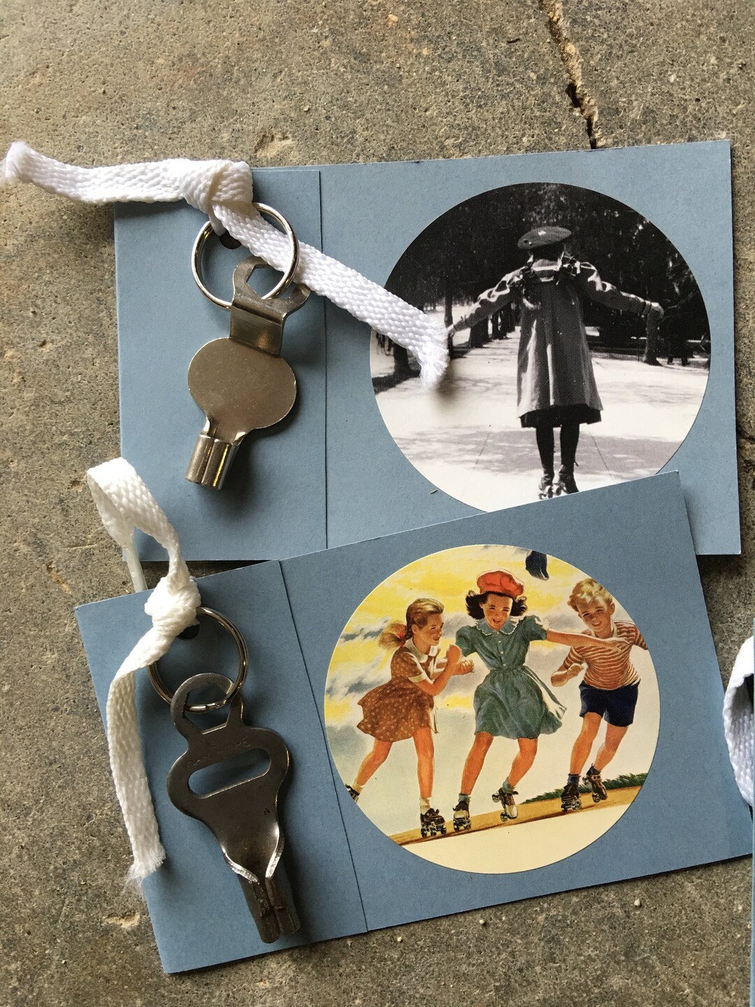 Key Chains -made From Skate and Skeleton Keys - Etsy