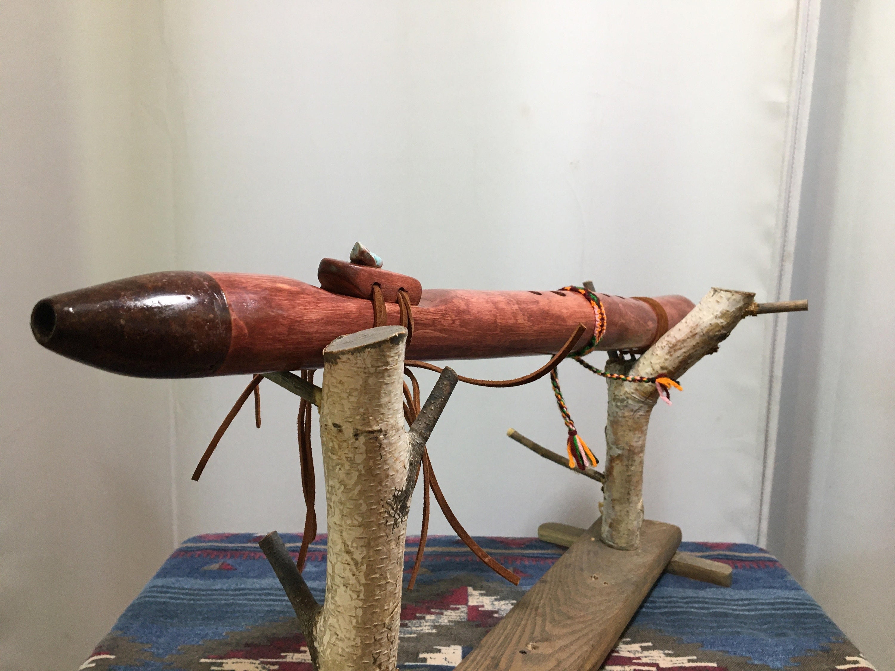 Birch Wood Native American Style Branch Flute KEY of F - Etsy