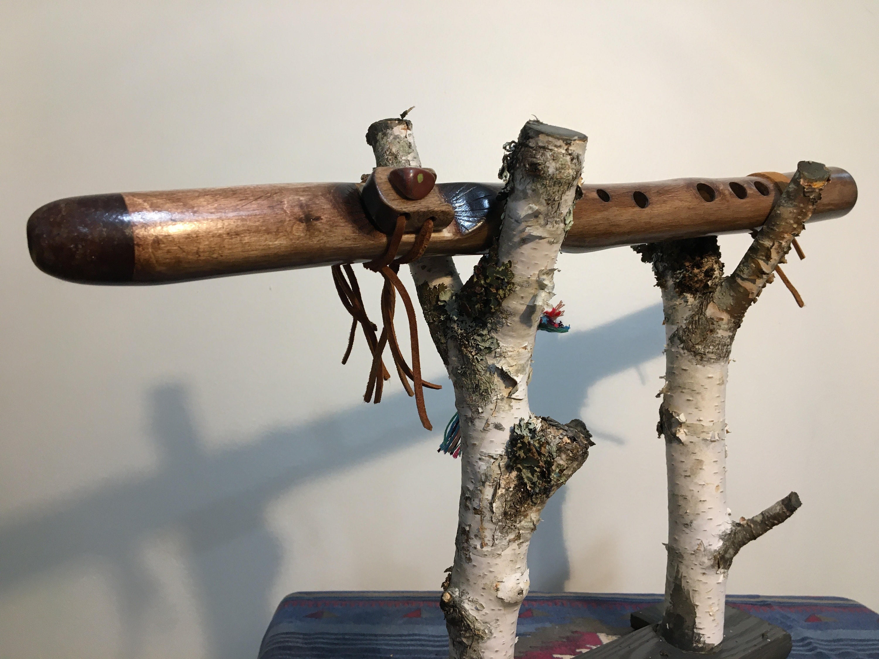 KEY of A 432 Hz Birch Wood Native American Style Branch Flute - Etsy