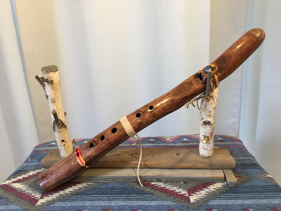 Beech Wood Native American Style Branch Flute KEY of F - Etsy