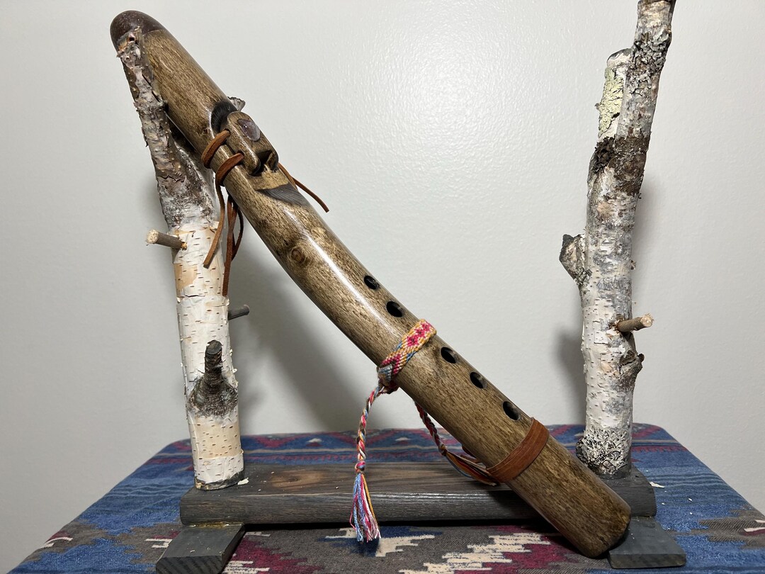 KEY of G Birch Wood Native American Style Branch Flute, Plays With Easy ...