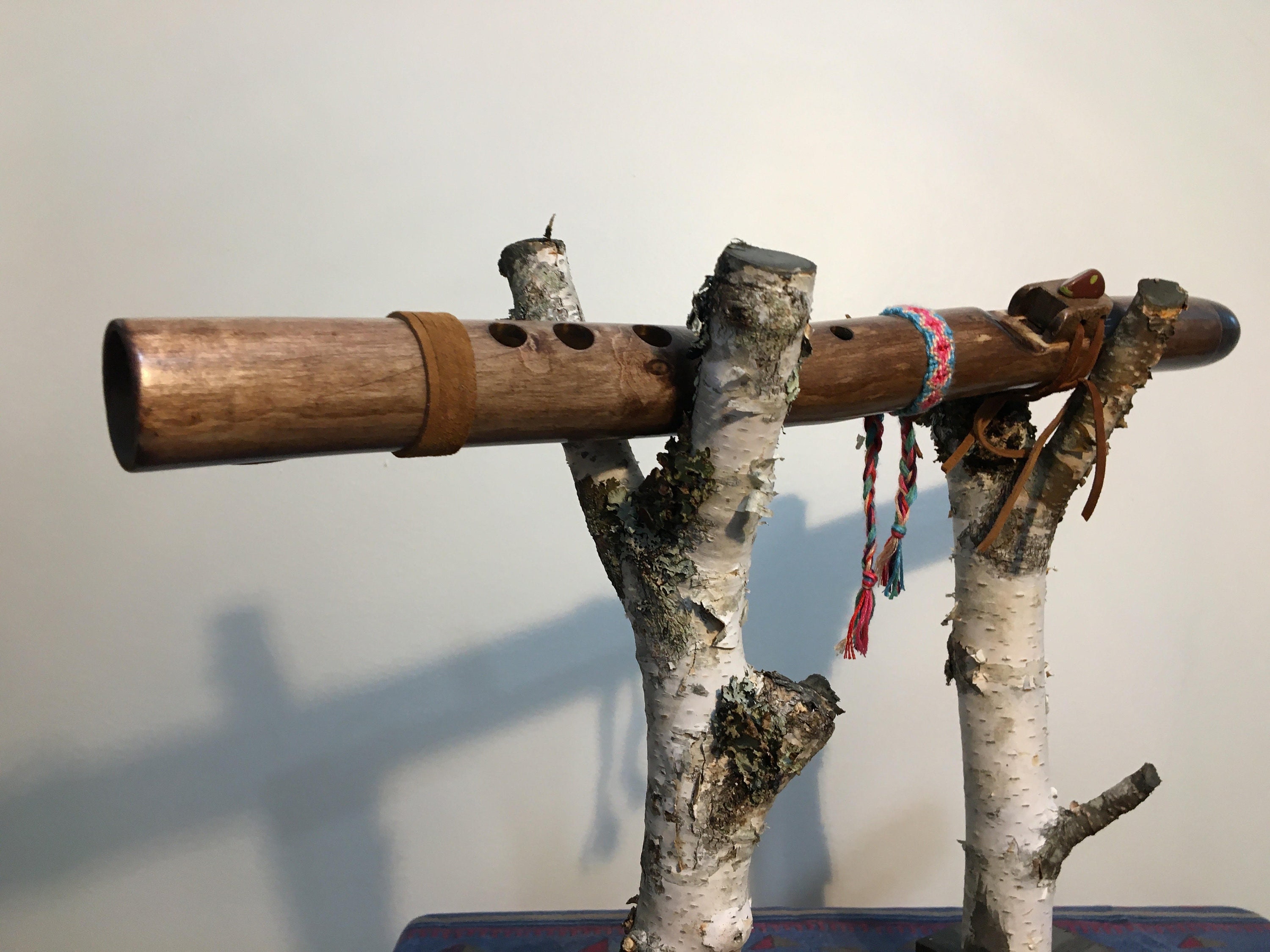 KEY of A 432 Hz Birch Wood Native American Style Branch Flute - Etsy