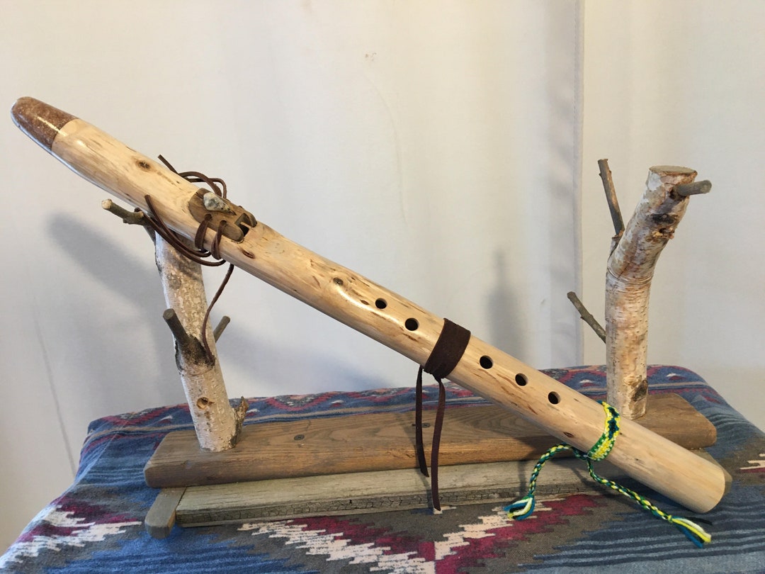 KEY of F Birch Wood Native American Style Branch Flute - Etsy