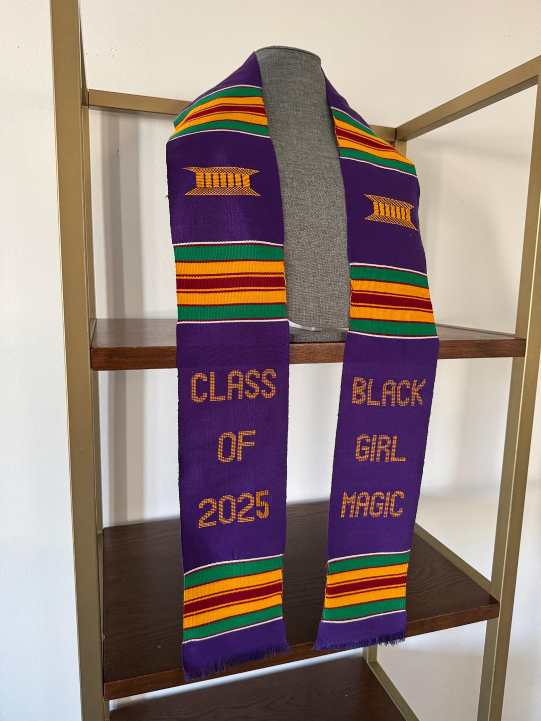 Black Girl Magic Graduation Stole, Class of 2026 Kente Sash, College ...