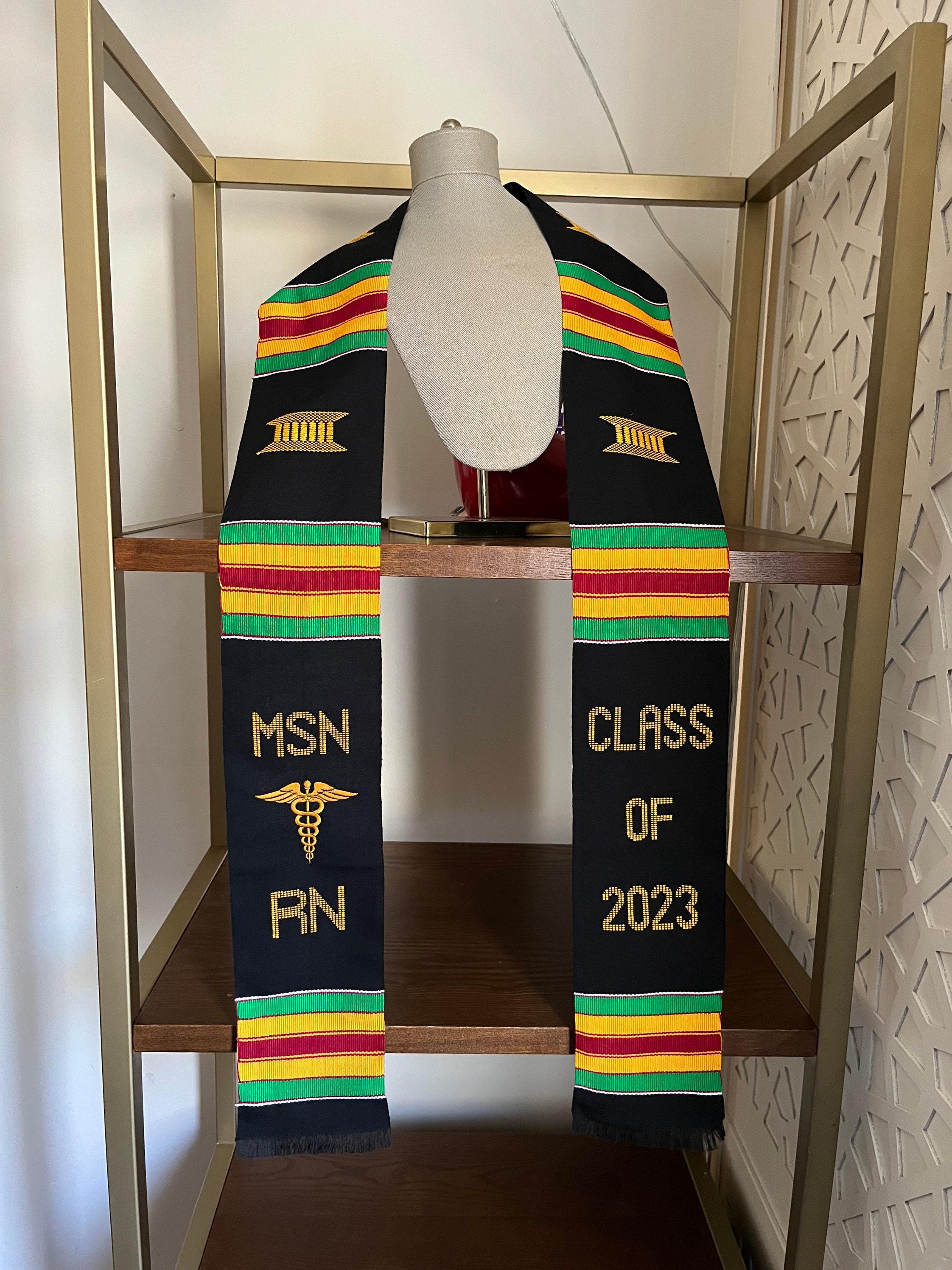 Custom Nurse Graduation Stoles Class of 2023 Kente Sash RN - Etsy