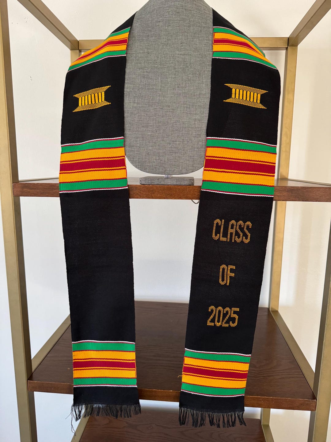Custom Kente Cloth Graduation Stole: Class of 2025 Grad Sash - Etsy