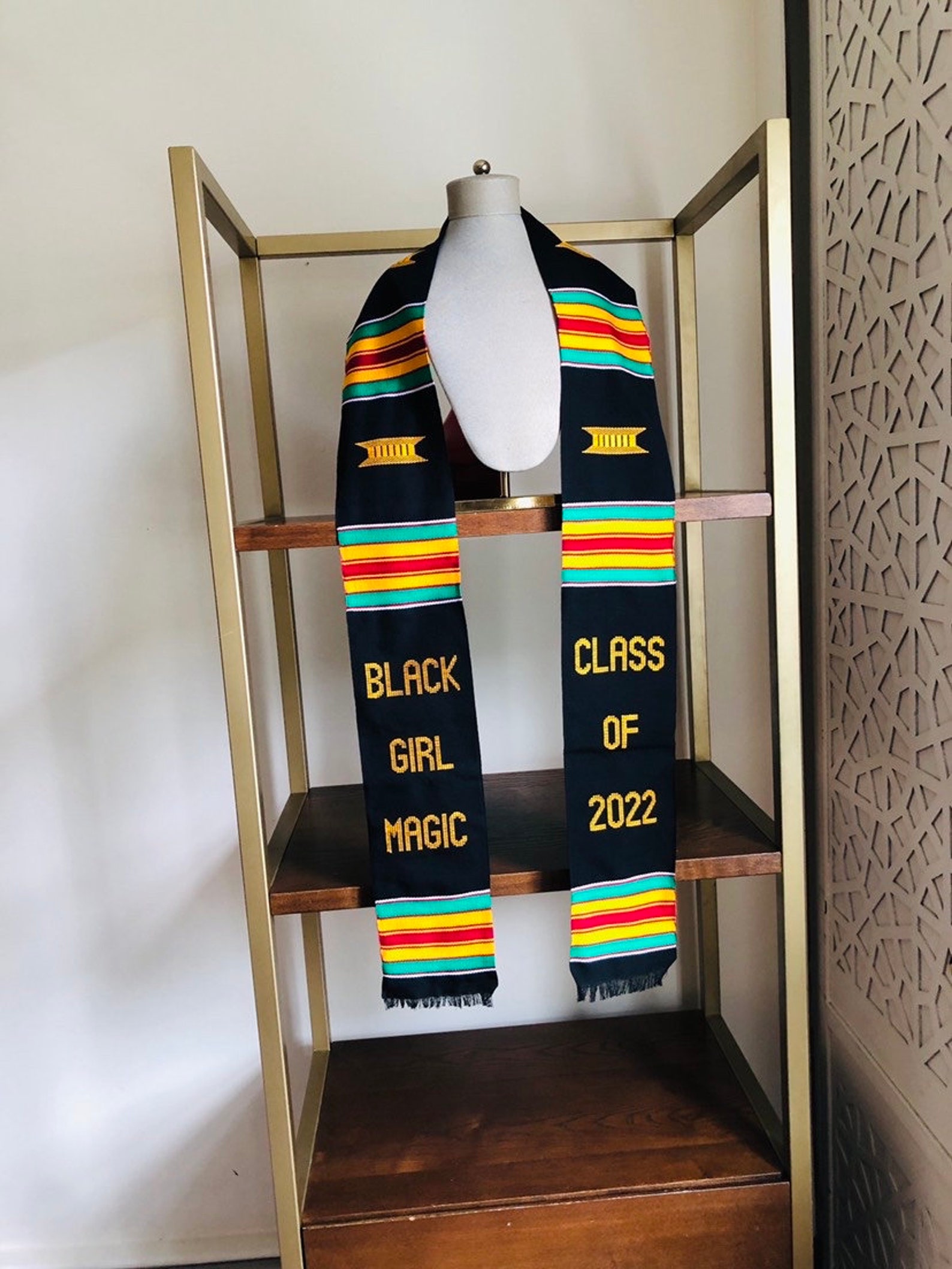 Black Girl Magic Graduation Stole Class of 2022 Kente Sash - Etsy