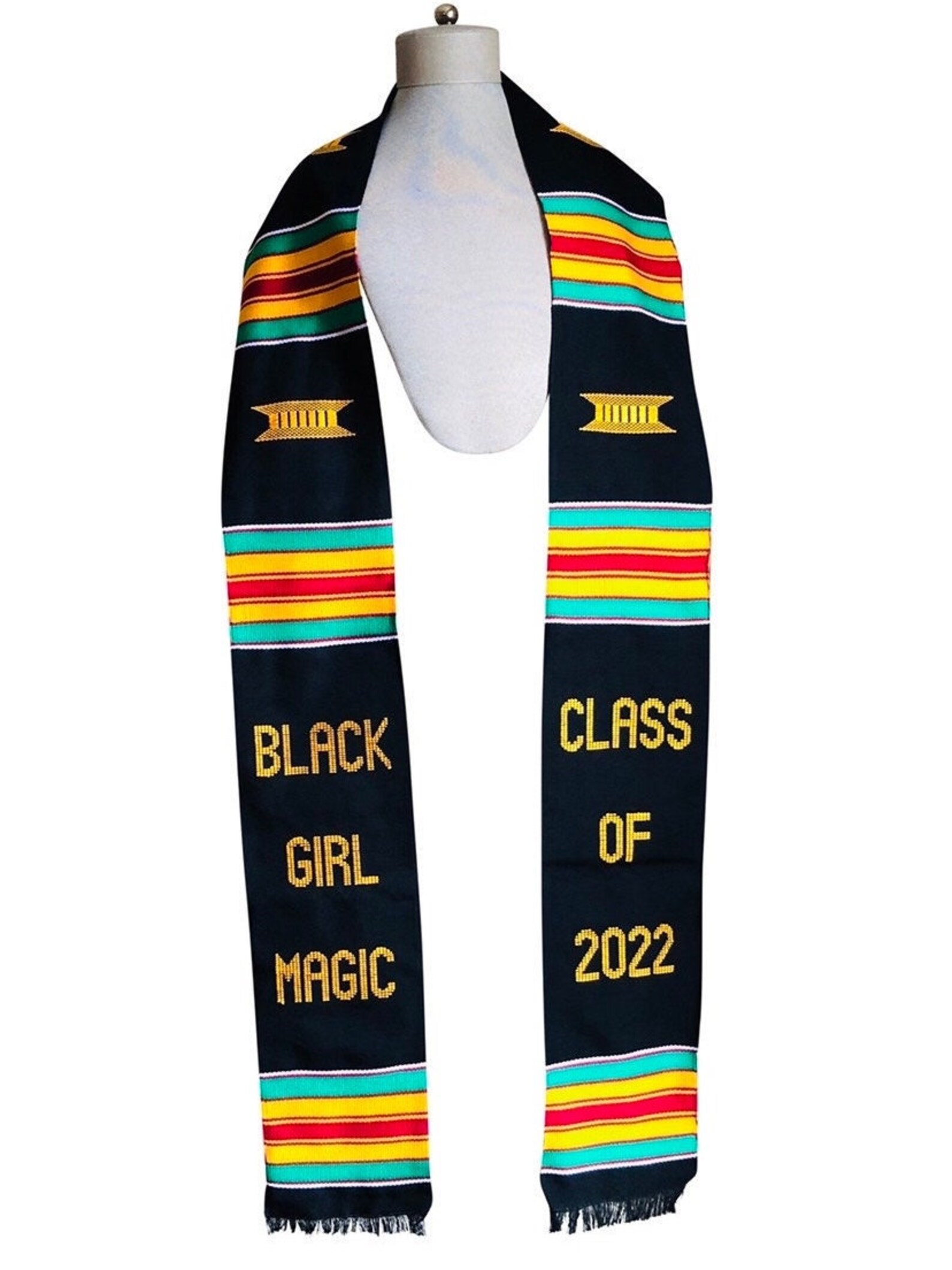 Black Girl Magic Graduation Stole Class of 2022 Kente Sash - Etsy