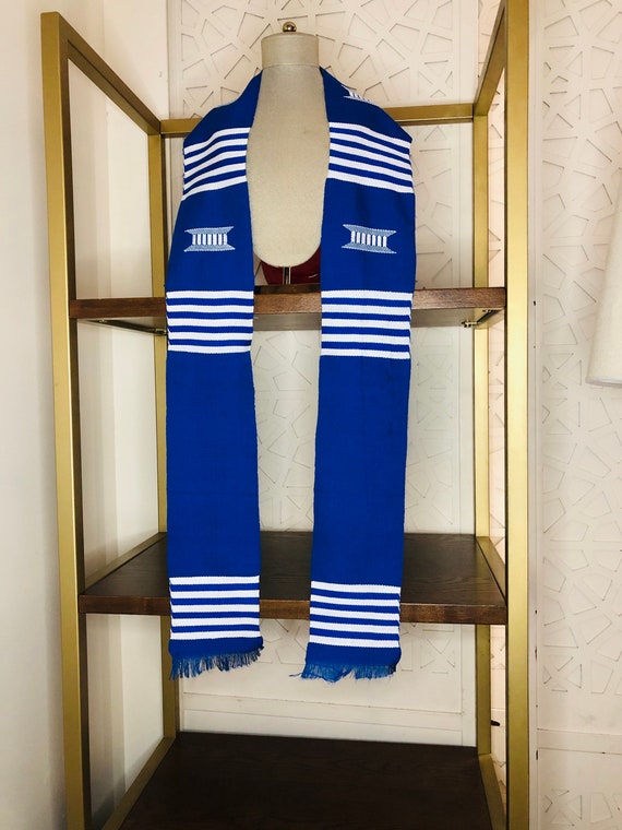 Custom Graduation Stoles Class of 2021 Kente Sash / Blue and | Etsy UK