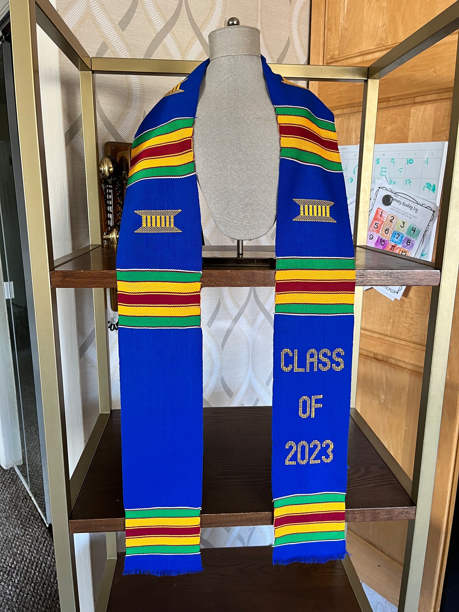 Custom Graduation Stole Class of 2023 Kente Graduation Sash - Etsy
