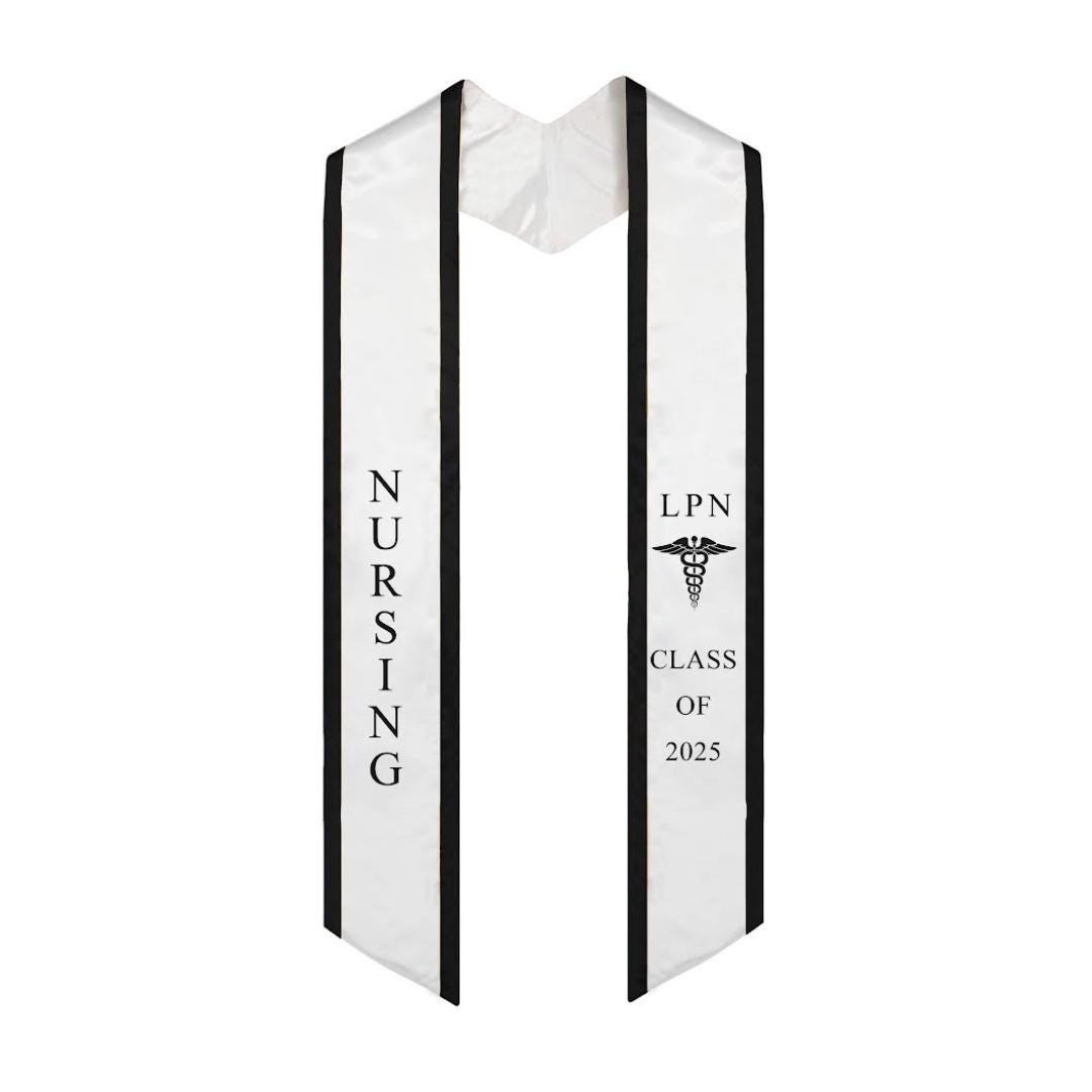 LPN Nurse Graduation Stole Class of 2025, Nursing Graduation Sash Gift ...
