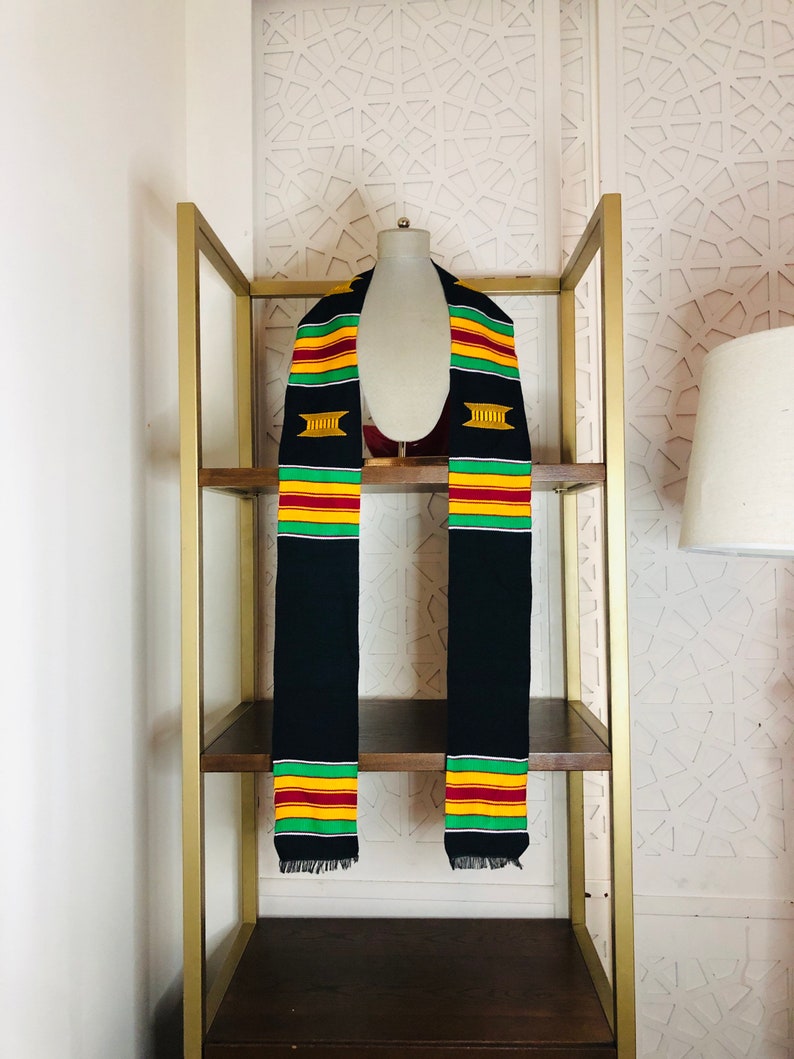 Custom Graduation Stoles Class of 2022 Kente Sash / Black | Etsy