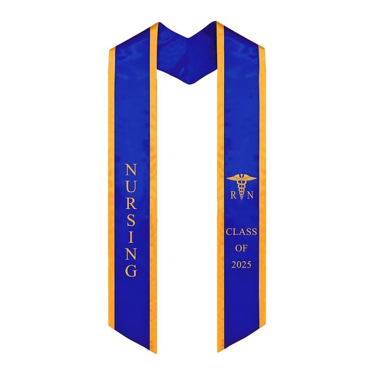 Custom Nurse Grad Stole - Etsy