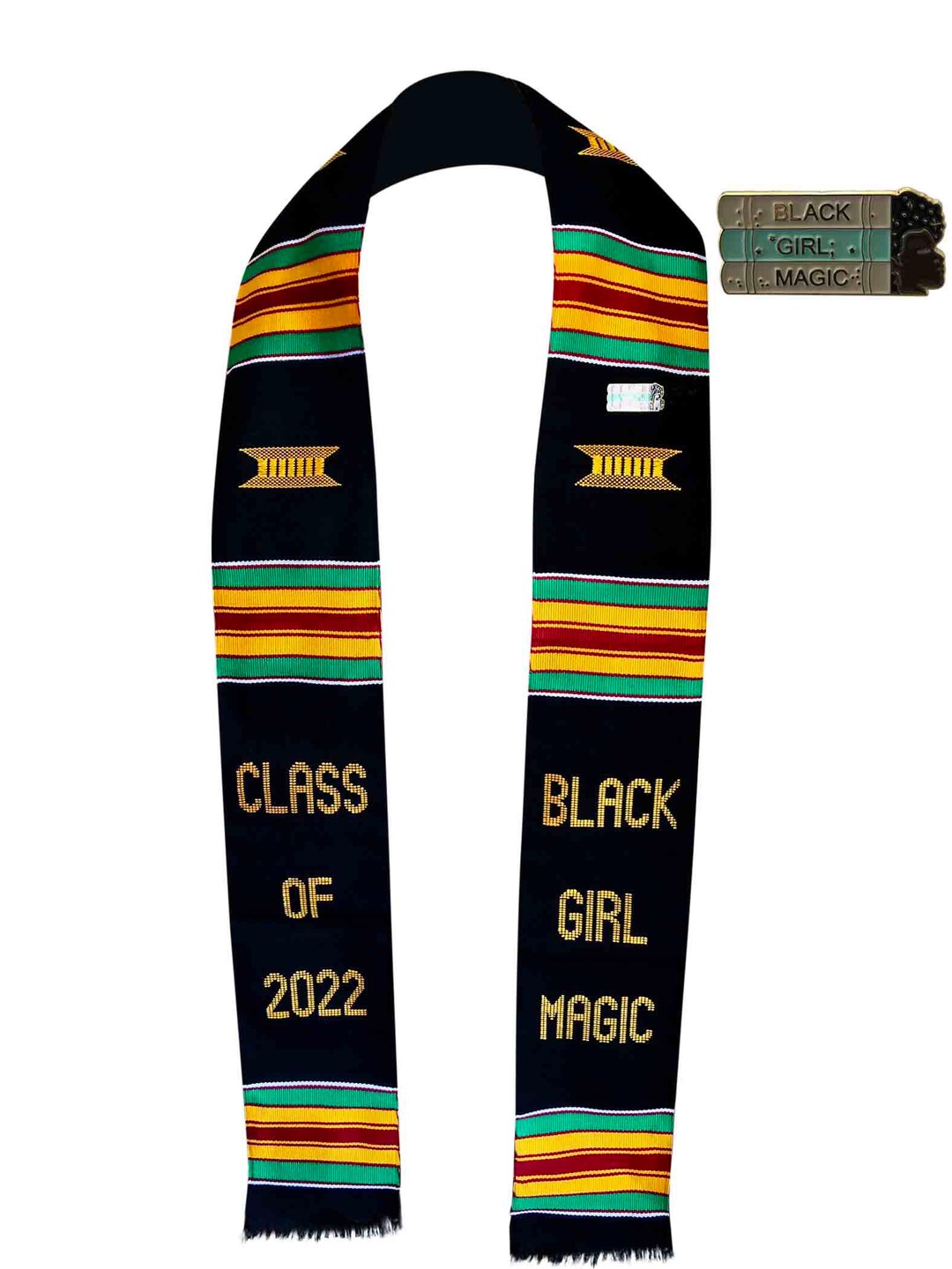 Graduation Stole Black Girl Magic Custom Kente Class of 2022 Sash With ...