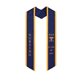 BSN RN Graduation Stole: Nursing Sash, Class of 2024/2025 - Etsy
