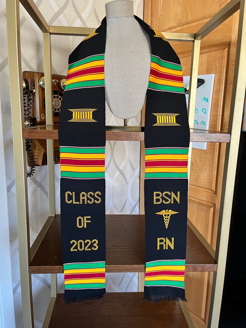 Custom Nurse Graduation Stoles Class of 2023 Kente Sash RN - Etsy