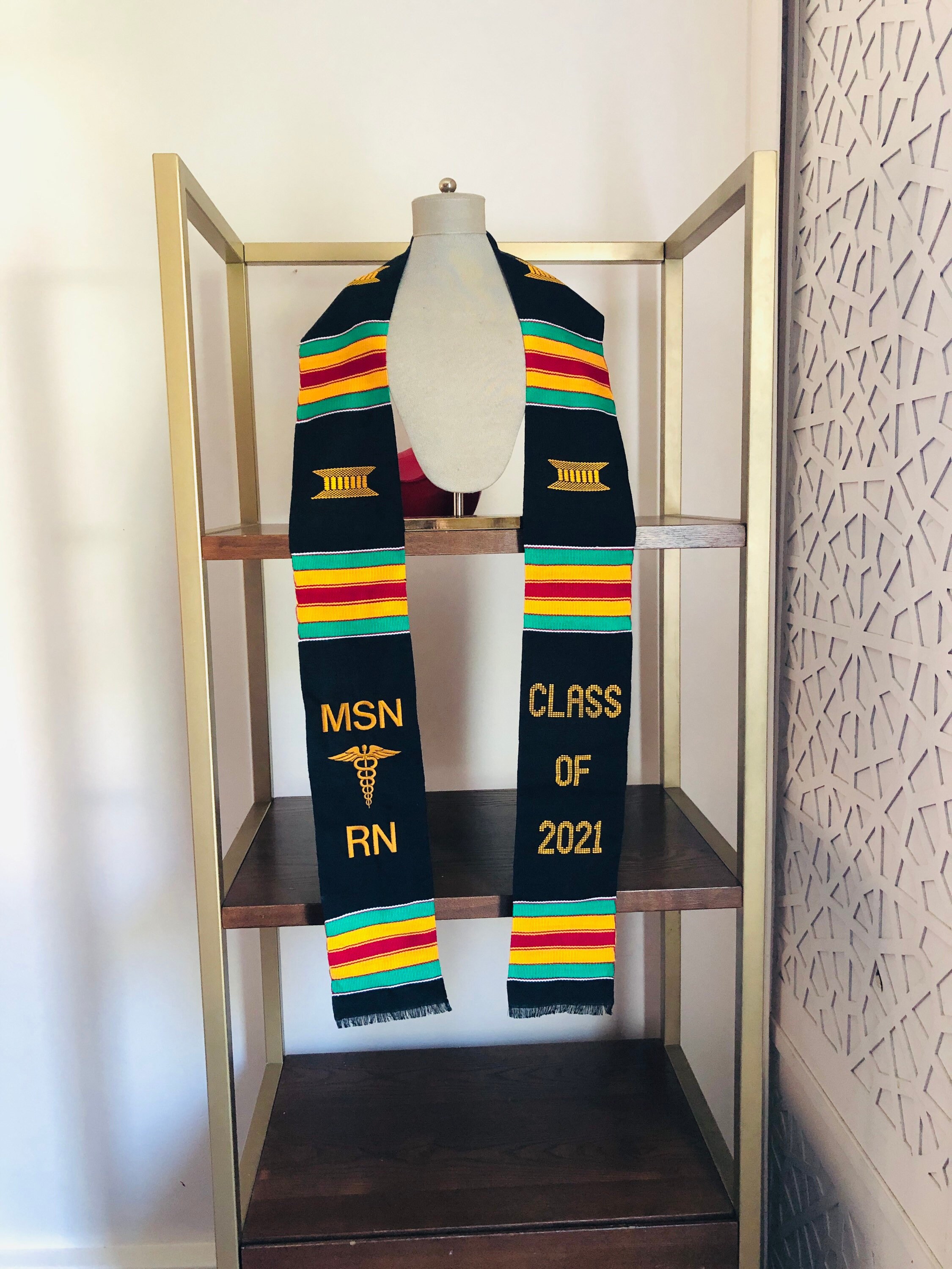 Custom Nurse Graduation Stoles Class of Kente Sash BSN - Etsy