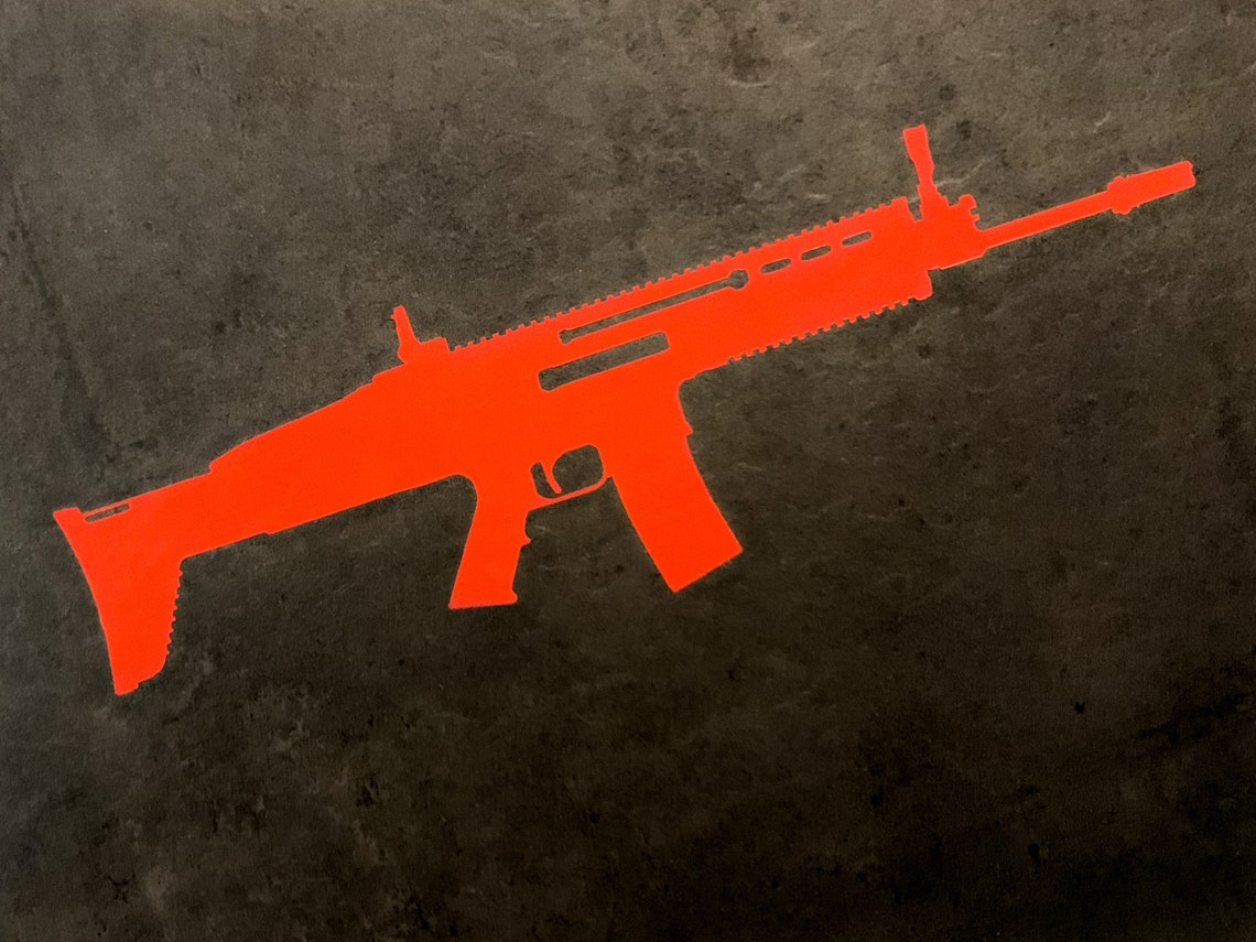 FN FNH SCAR 16 / L Silhouette Vinyl Decal Sticker free Shipping - Etsy