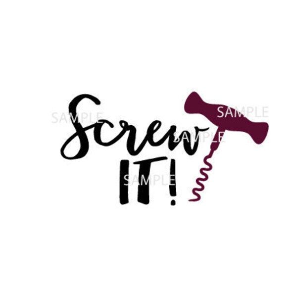 Screw It Svg - Etsy
