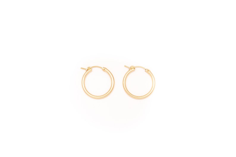 Small Simple Gold Hoops - Etsy